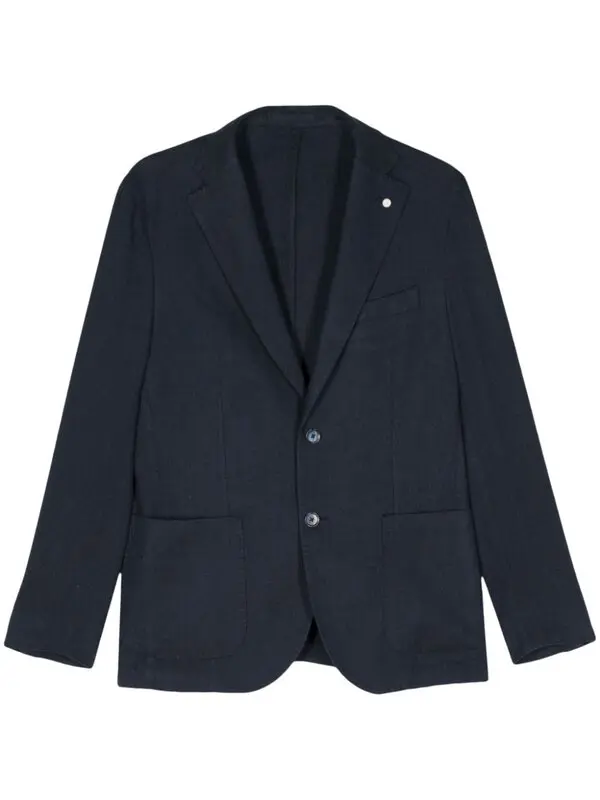 LUIGI BIANCHI MANTOVA Herringbone Blazer