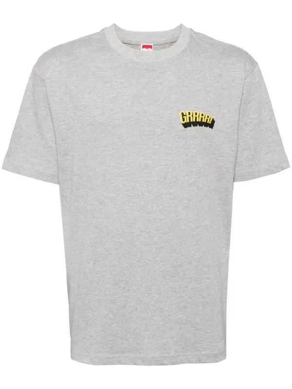 GROUND ZERO Slogan-print Cotton T-shirt