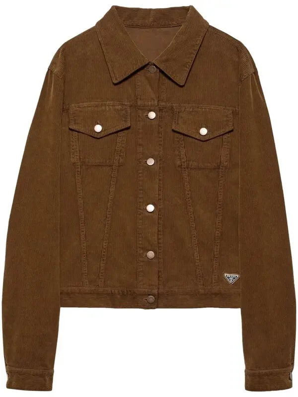 Prada Corduroy Blouson Jacket - Brown