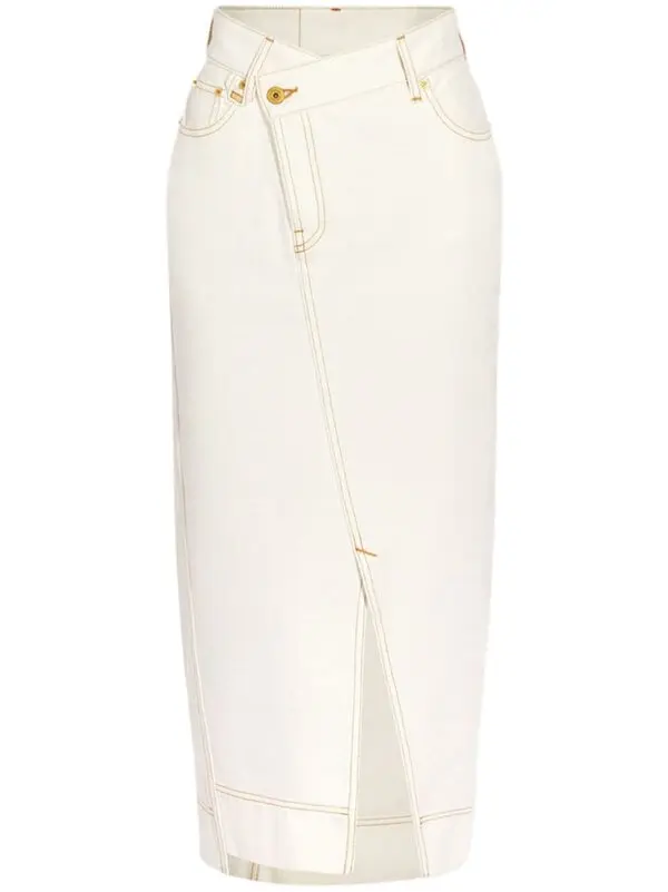 Jacquemus La Jupe De-nîmes Midi Skirt