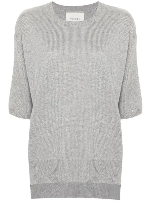 LISA YANG Camille Cashmere Sweater - Grey