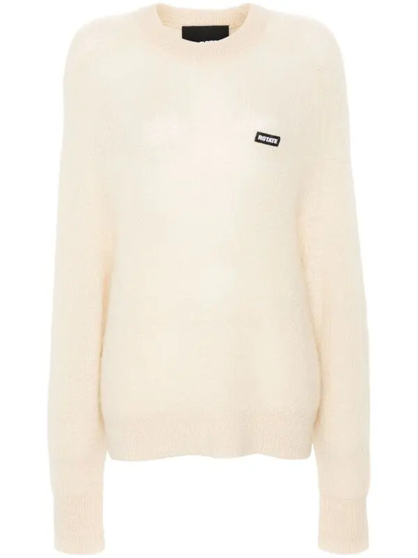 Remain Birger Christensen Light-knit Logo Sweater - Neutrals
