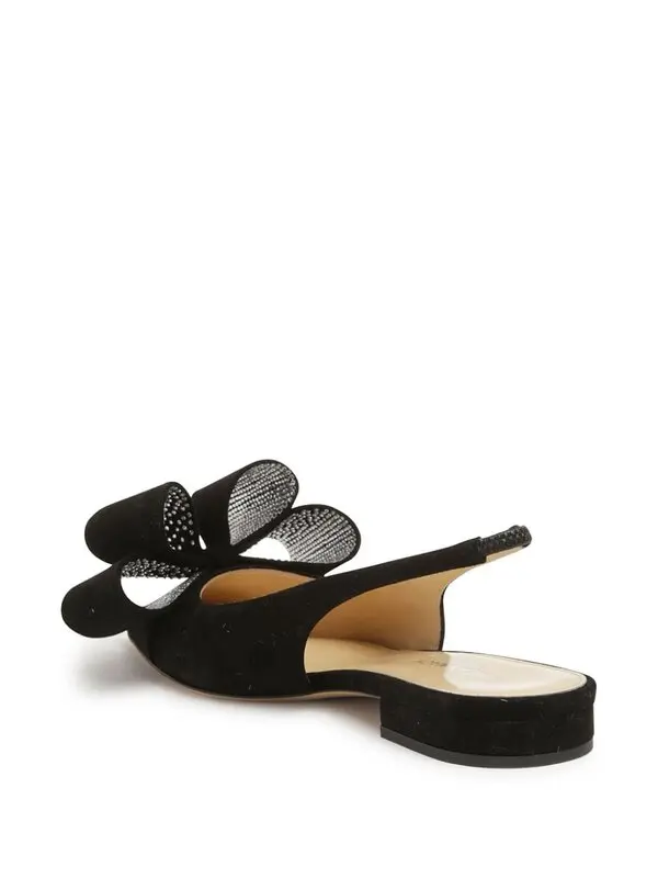 Mach & Mach Bow-detail Leather Ballerinas