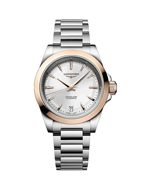 LONGINES Conquest Sunray Watch 34mm - Silver