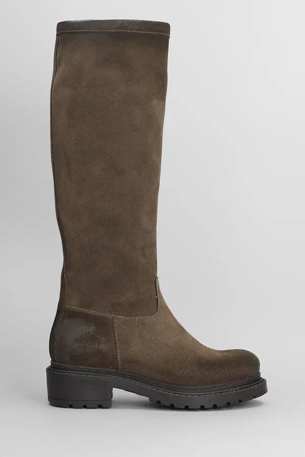 METISSE Low Heel Boots - Brown