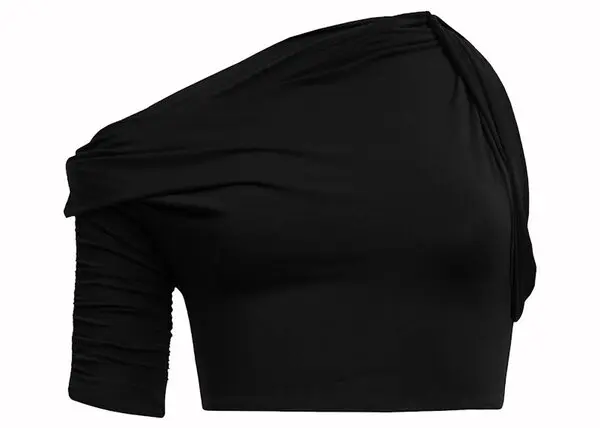 Jacquemus Le Haut Drapeado Top - Black