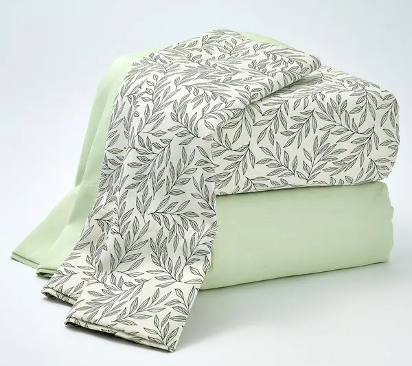 HOME REFLECTIONS 2-pack Cotton Sateen Sheet Set