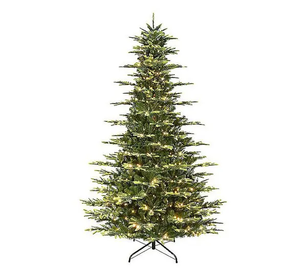PULEO INTERNATIONAL Puleo 9ft Pre-lit Aspen Fir Artificial Christma S Tree
