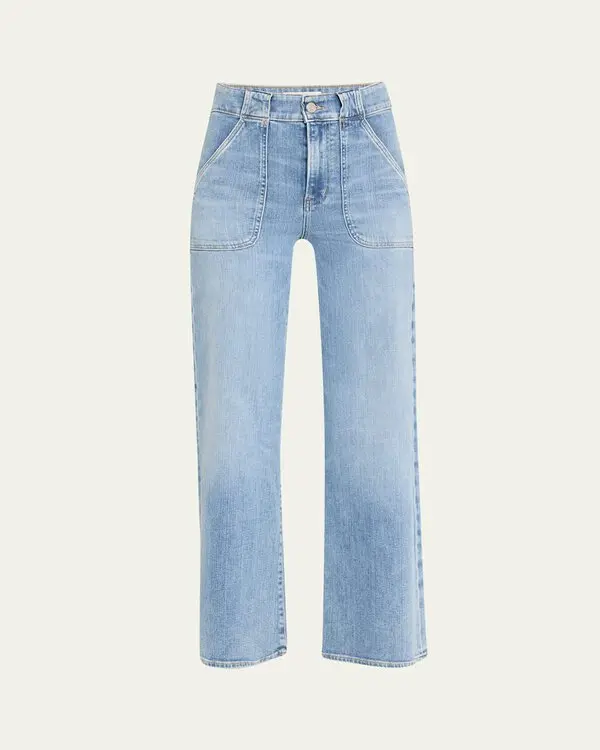FRAME Modern Pocket Wide Leg Jeans
