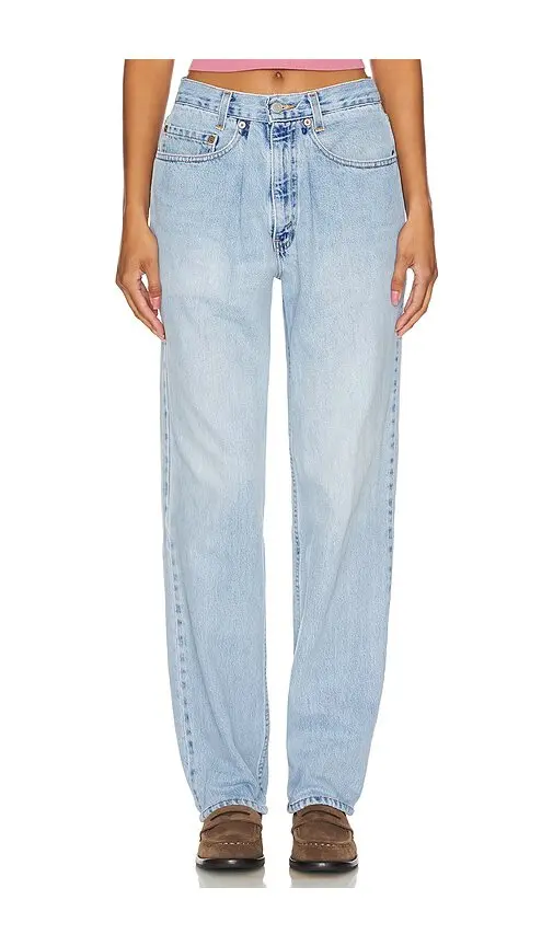 ALIGRACE Cinched Waist Customs Straight Jeans