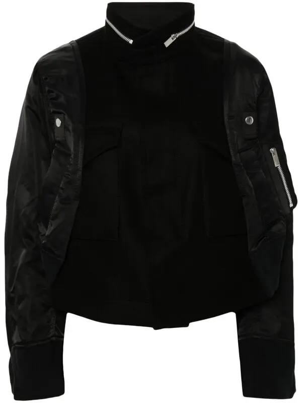 Sacai Cropped Paneled Jacket