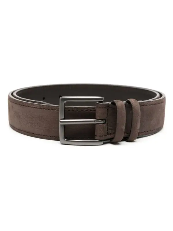 ORTIGNI Suede Belt - Brown