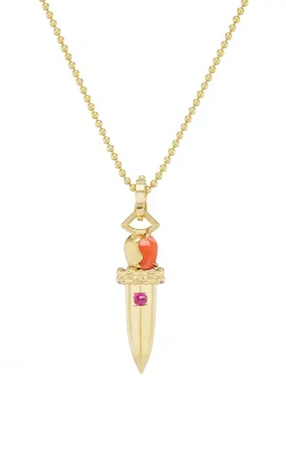 Emily Weld Collins 18k Yellow Gladius Sword Amulet Necklace - Gold ...