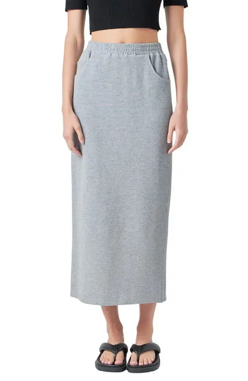 GREY LAB French Terry Maxi Skirt