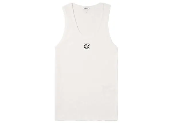 Loewe Anagram Cotton Tank Top - White