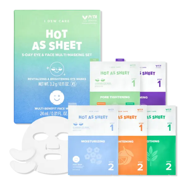 I DEW CARE Hot As Sheet 5-day Eye & Face Multi-masking Set
