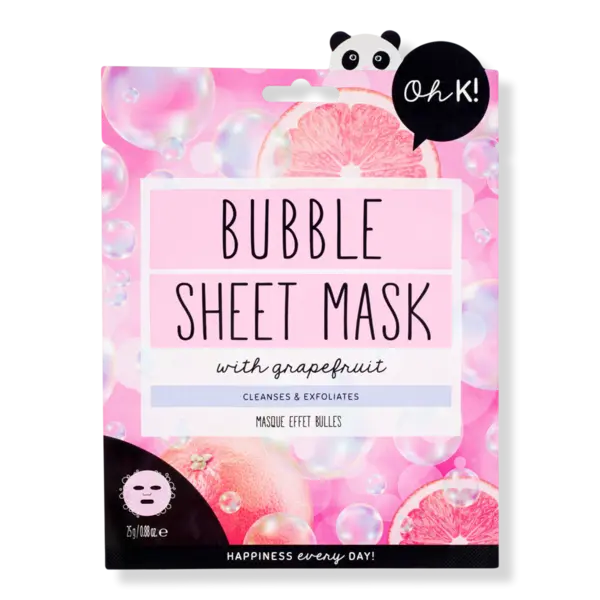 OH K! Pink Bubble Sheet Mask With Grapefruit