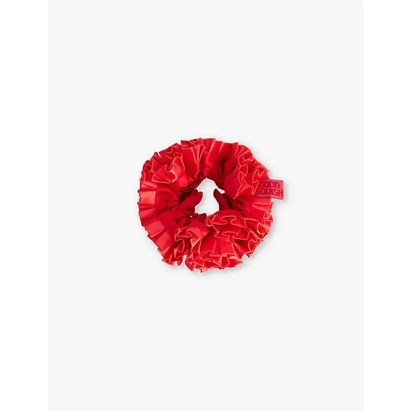 Good Squish Badlands Laye Silk-Satin Scrunchie - Red | Editorialist