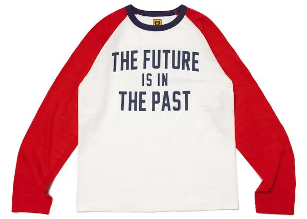 HUMAN MADE Raglan Long Sleeve T-shirt - White Red