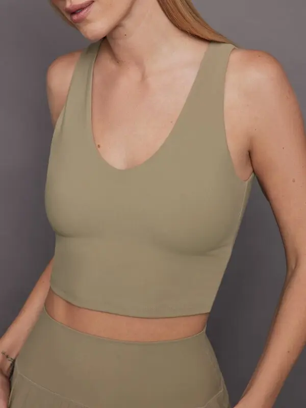 Carbon38 V-neck Longline Bra