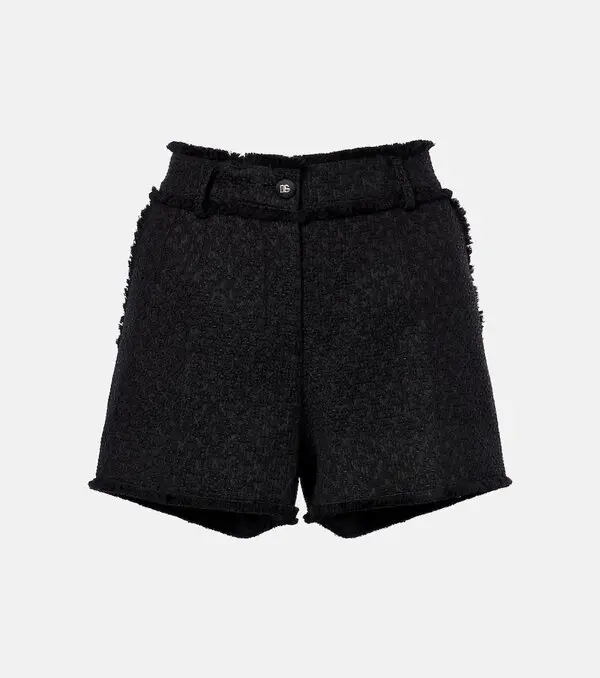 Dolce & Gabbana Wool-blend Tweed Shorts