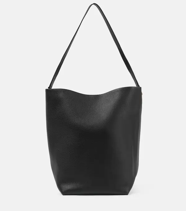 THE ROW Hook Ns Large Leather Tote Bag - Black