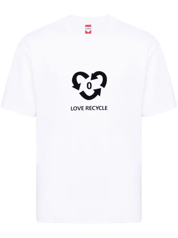 GROUND ZERO Slogan-print Cotton T-shirt - White