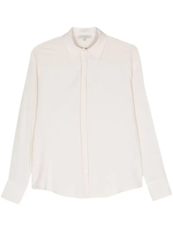 Antonelli Firenze Crepe-texture Shirt - Neutrals