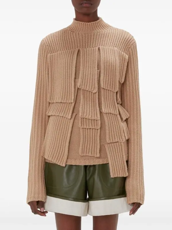 JW Anderson Panelled Ribbed Jumper