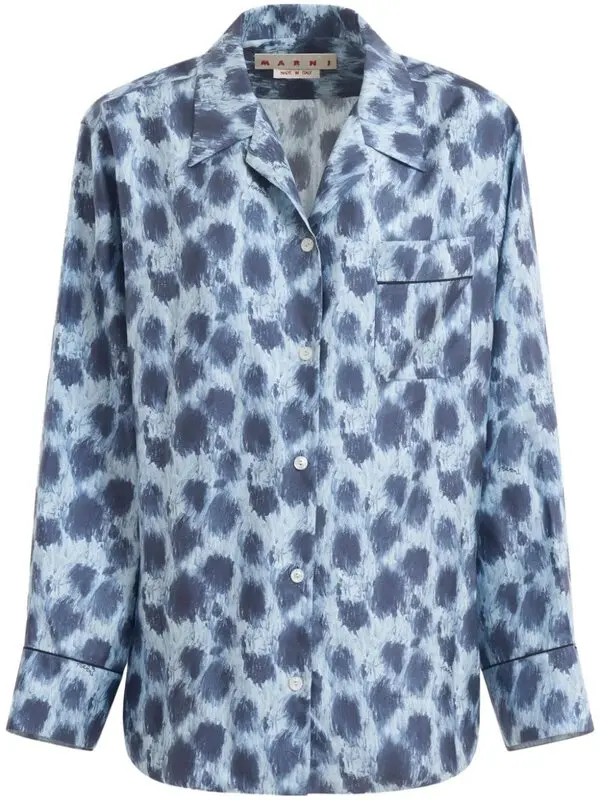 Marni All-over Print Shirt - Blue