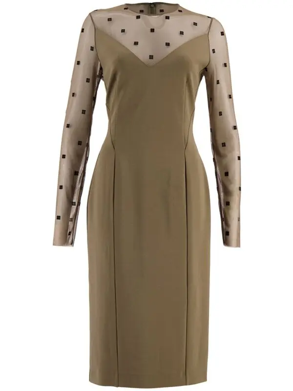 Givenchy Logo-jacquard Midi Dress