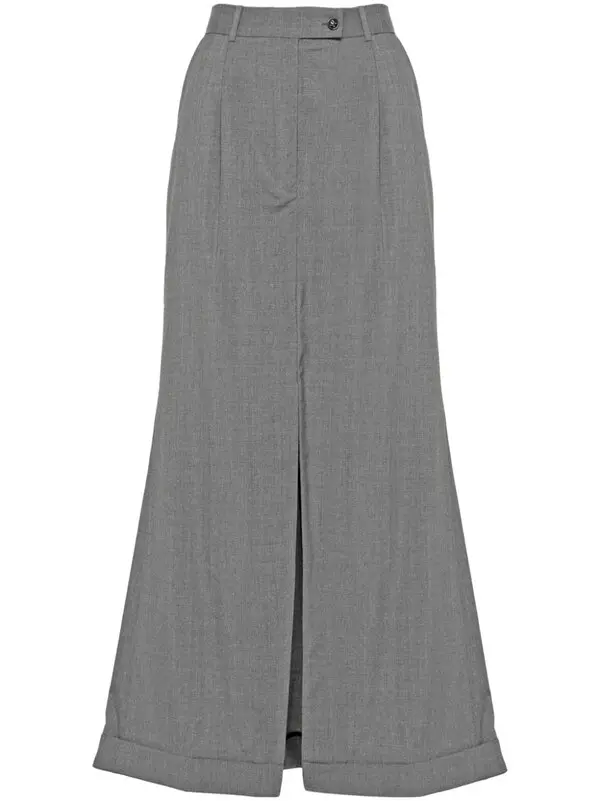 Viktor & Rolf High-waisted Maxi Skirt - Grey