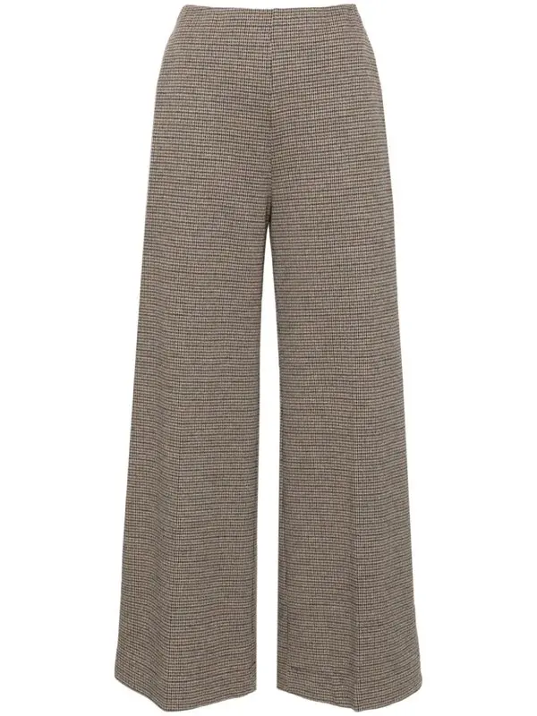 Harris Wharf London Tattersall-check Flared Trousers