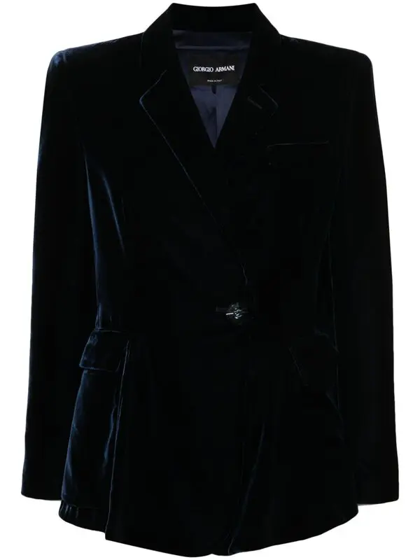 Giorgio Armani Single-breasted Velvet Blazer