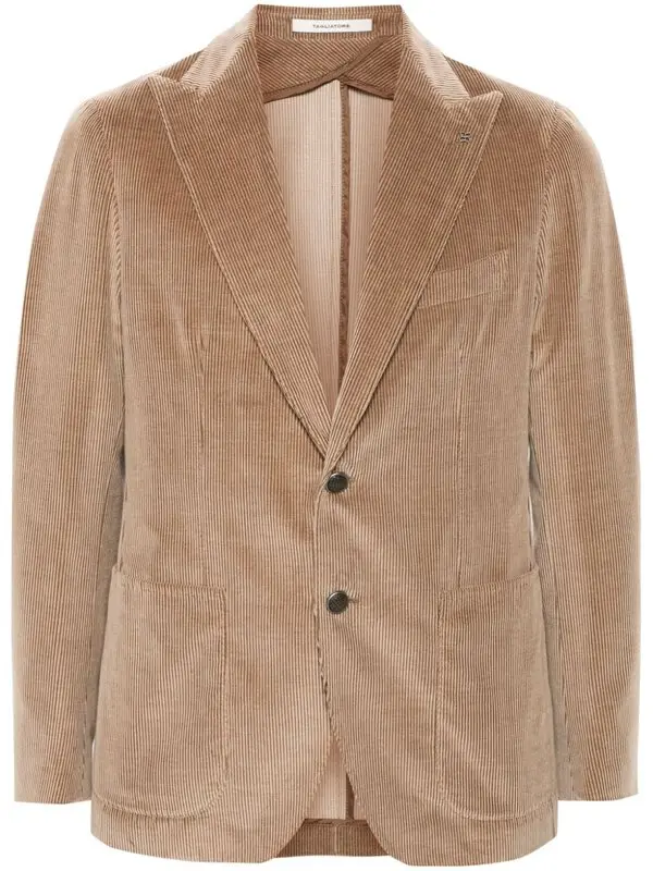 Tagliatore Corduroy Blazer - Neutrals