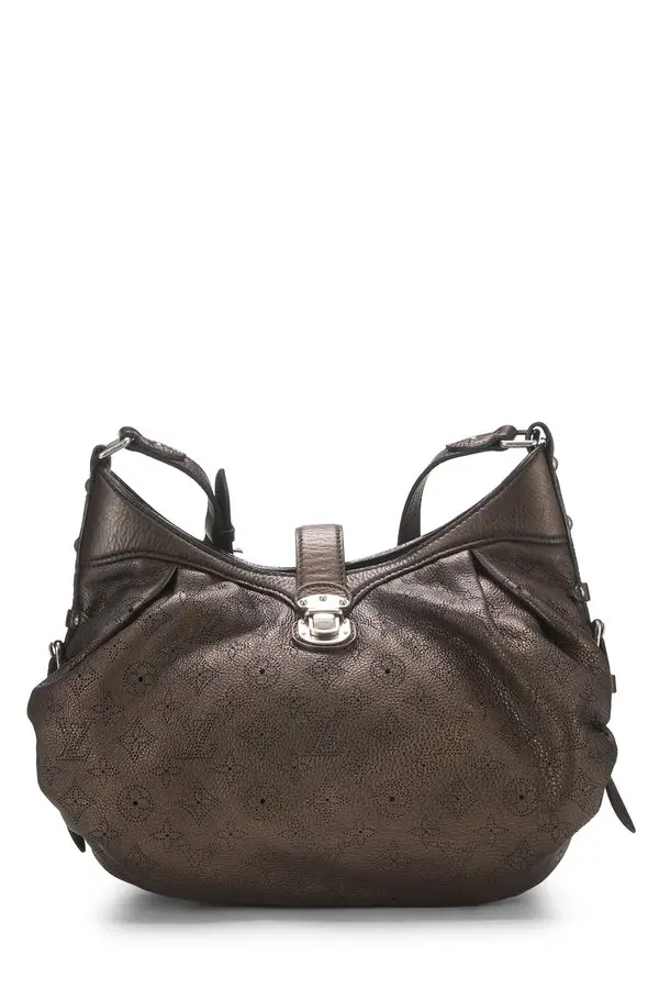 LOUIS VUITTON Bronze Monogram Leather Mahina Extra Small