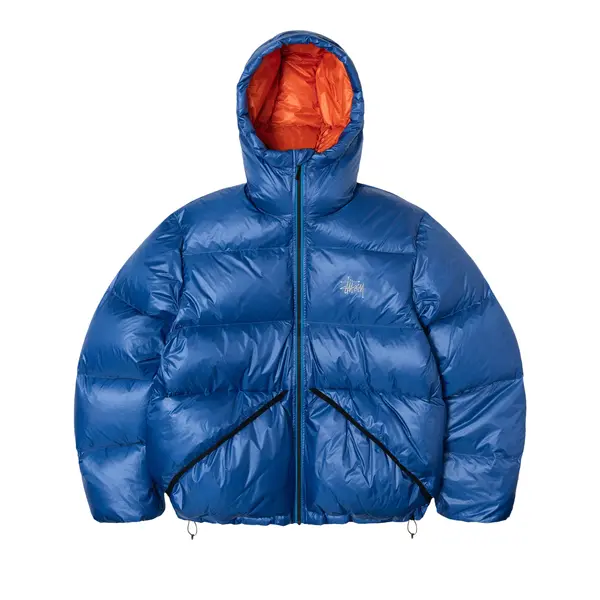 StÜssy Down Parka Micro Ripstop - Blue