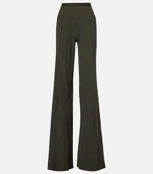 Rick Owens Bias High-rise Wide-leg Pants - Black