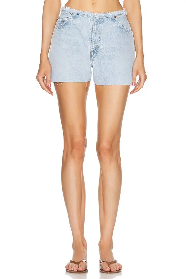 ALIGRACE Undone Mini Rise Denim Short