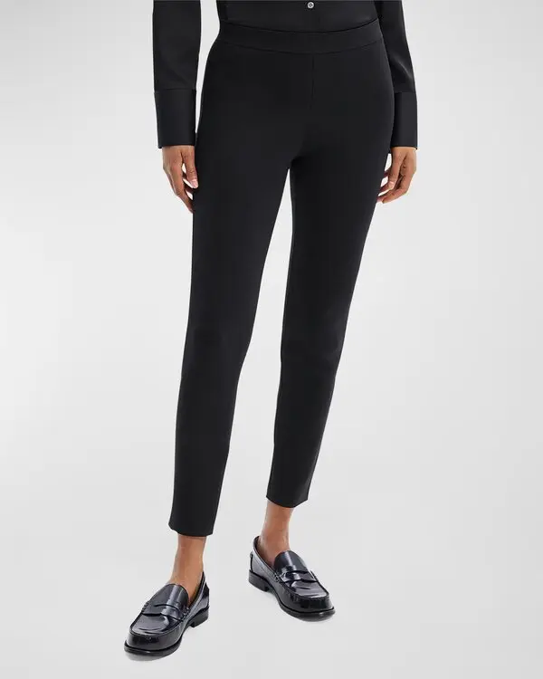 Theory Adbelle Core Scuba High-waist Ankle Leggings