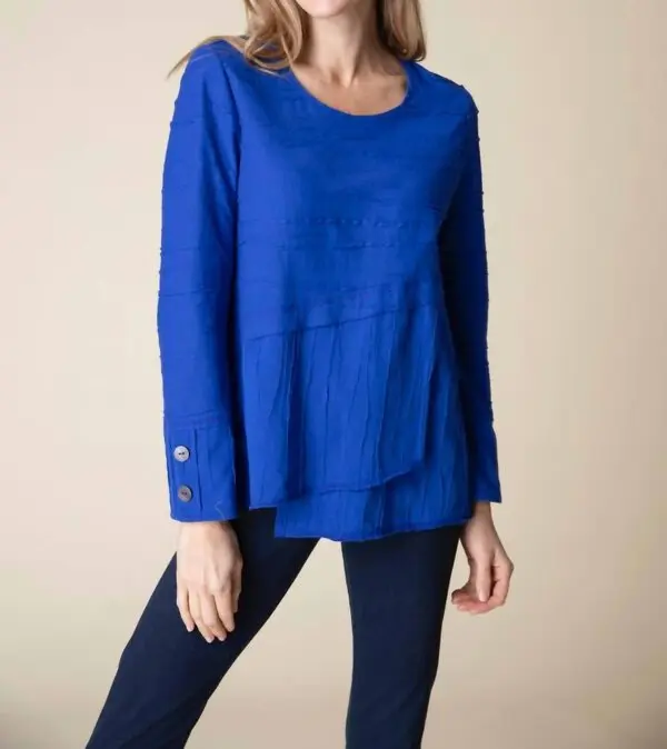 Buy HABITAT Steady Stream Overlay Top In Royal - Blue At 37% Off ...