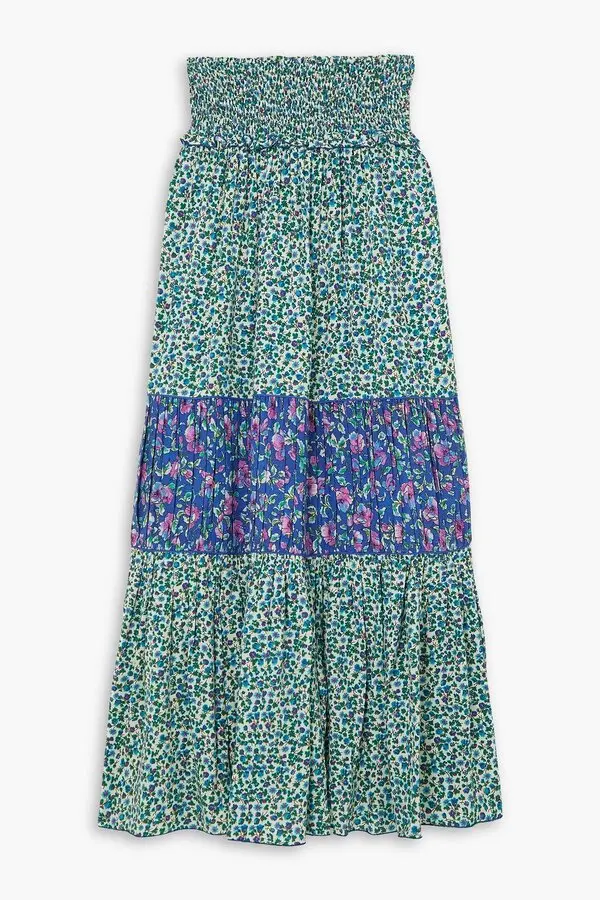 Loretta Caponi Romee Floral-print Maxi Skirt