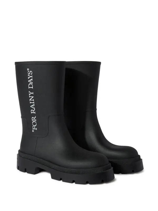 Off-White Slogan-print Boots