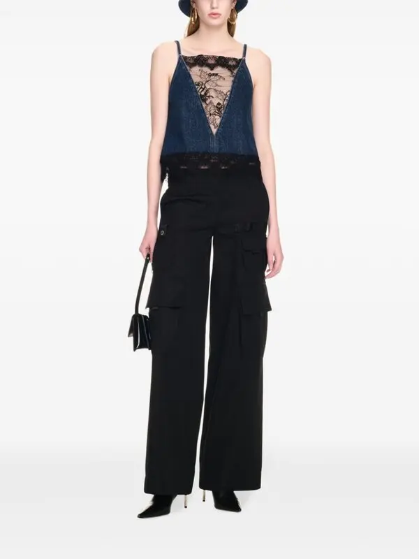 Off-White Wool Twill Cargo Pants