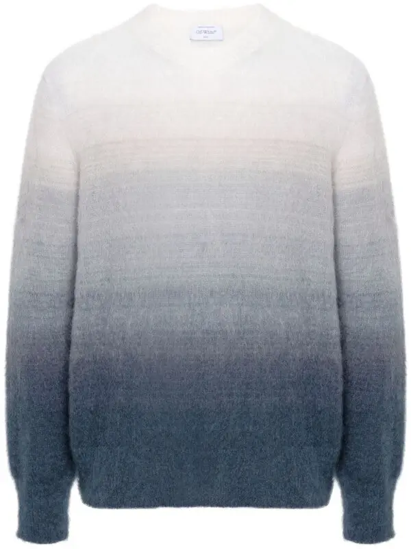 Off-White Arrows Ombré Brushed Jumper