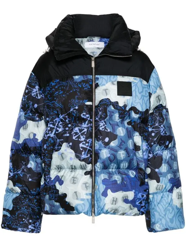 Off-White Camouflage Padded Down Jacket