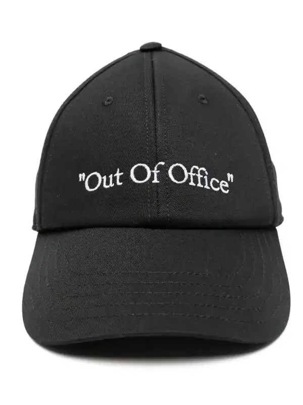 Off-White Out Of Office Baseball Cap - Black | Editorialist display picture 2