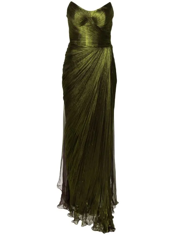 IRIS SERBAN Leila Maxi Dress - Green