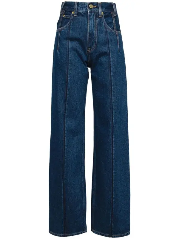 DARKPARK Creased Straight Jeans