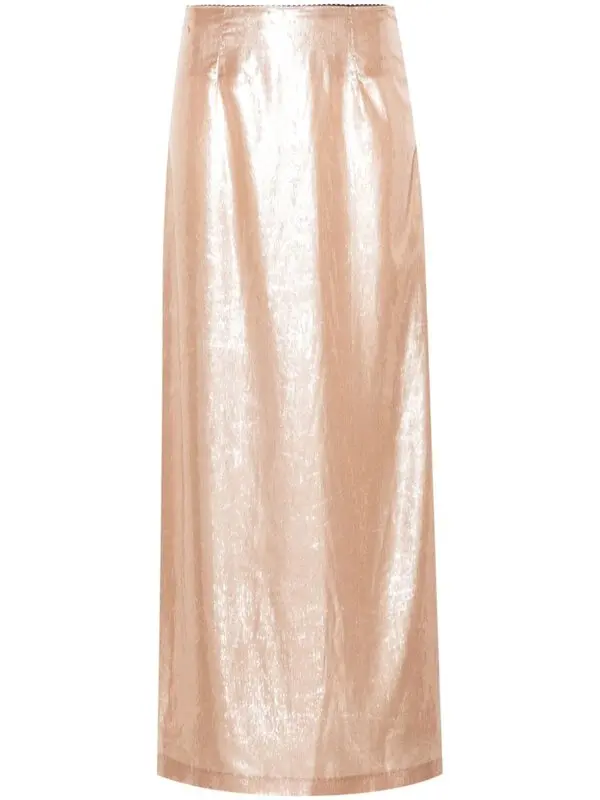 MERCI Fringed Maxi Skirt